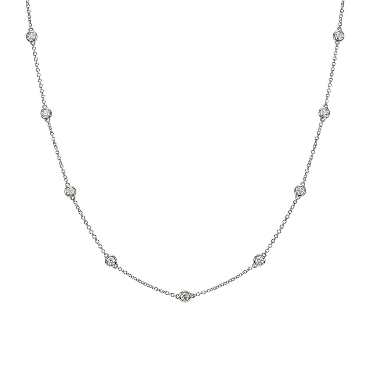 BEZEL SET MEDIUM DIAMOND NECKLACE – Nicholas Haywood Jewellery Concierge